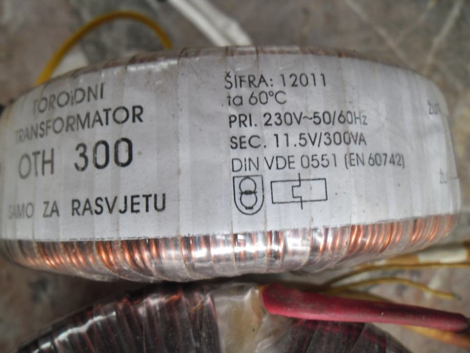 Toroidni transformator 300VA