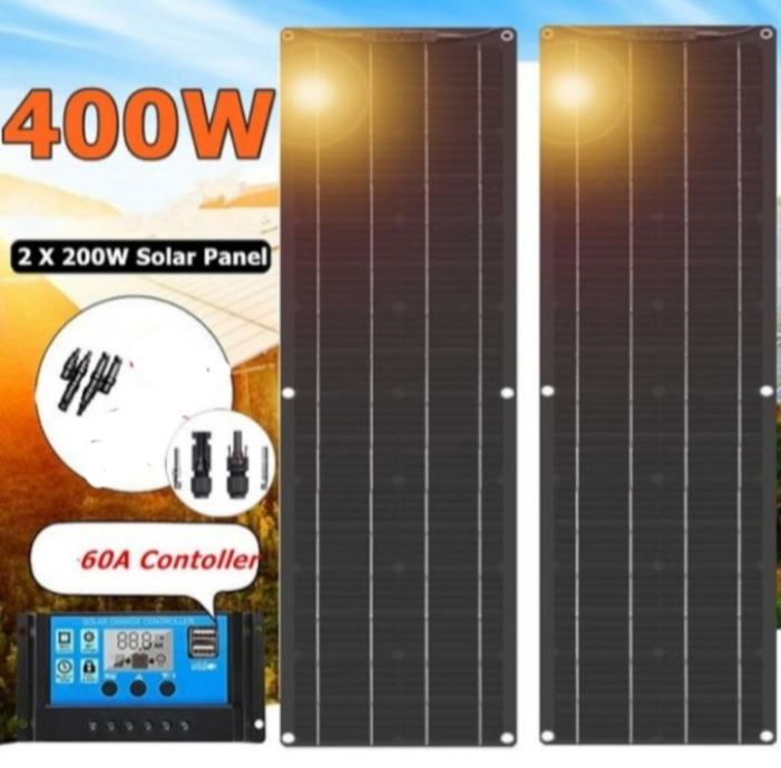 Mono solarni panel, 400W (2x 200W) sa regulatorom, NOVO!!!
