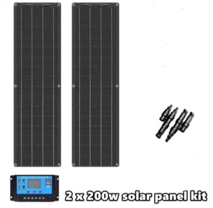 Mono solarni panel, 400W (2x 200W) sa regulatorom, NOVO!!!