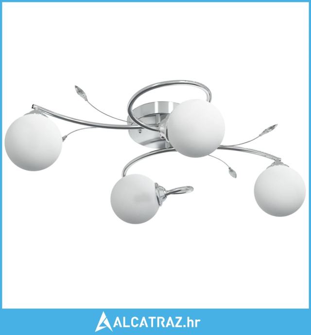 Stropna lampa s okruglim staklenim sjenilima 4 G9 LED svjetla - NOVO