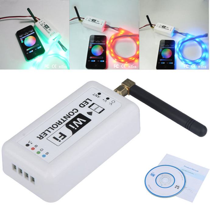 WiFi RGB LED kontroler Wi-Fi controller iOS Android