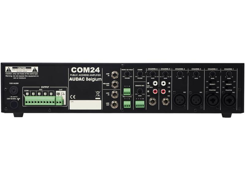 Audac COM24: Public address amplifier 240 Watt