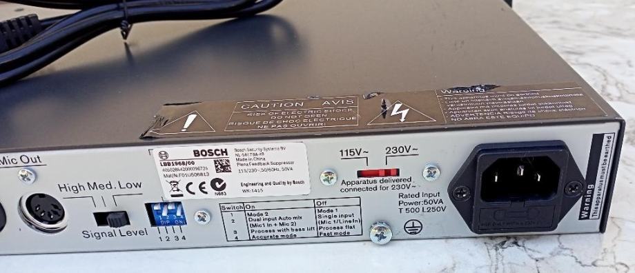 Za crkveni razglas: BOSCH LBB1968/00, potiskivač mikrofonije ...