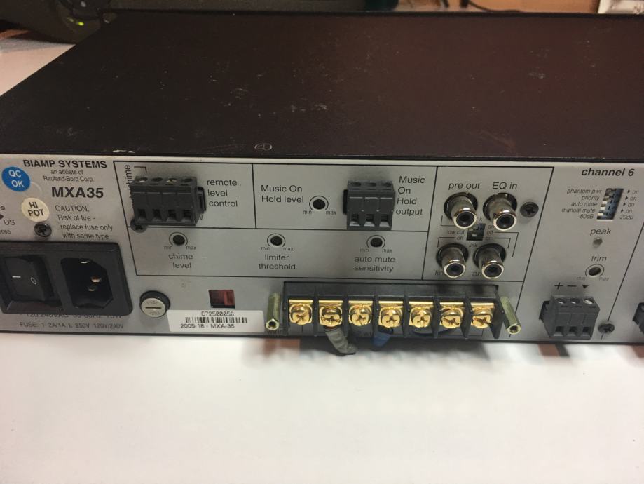 POJAČALO - MIXER BIAMP MXA 35