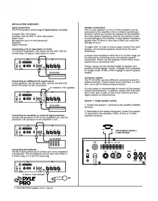 PYLE PRO PT610 (POJAČALO S MIKSETOM - 100 W)