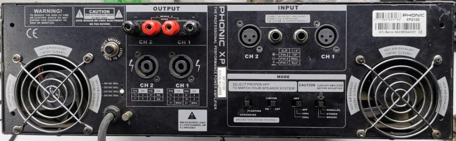 Pojačalo Phonic XP 2100
