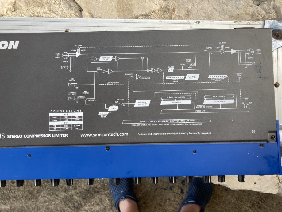 Samson s com plus stereo compressor limiter