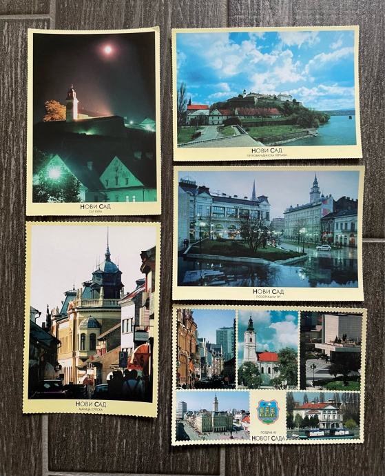 Beograd i Novi Sad - 13 razglednica
