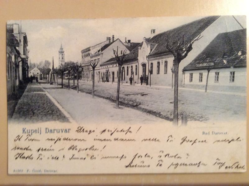 DARUVAR STARA RAZGLEDNICA BAD DARUVAR ULICA 1905.