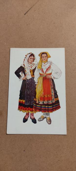 Hrvatske narodne nošnje - 20 razglednica