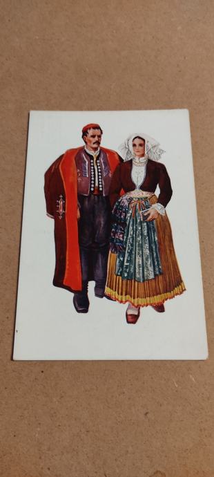 Hrvatske narodne nošnje - 20 razglednica