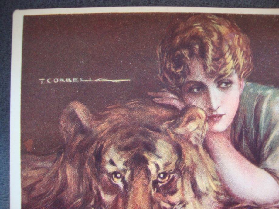 ITALIAN ART DECO POSTCARD T.CORBELLA , MILANO 1920. - DOPISNICA