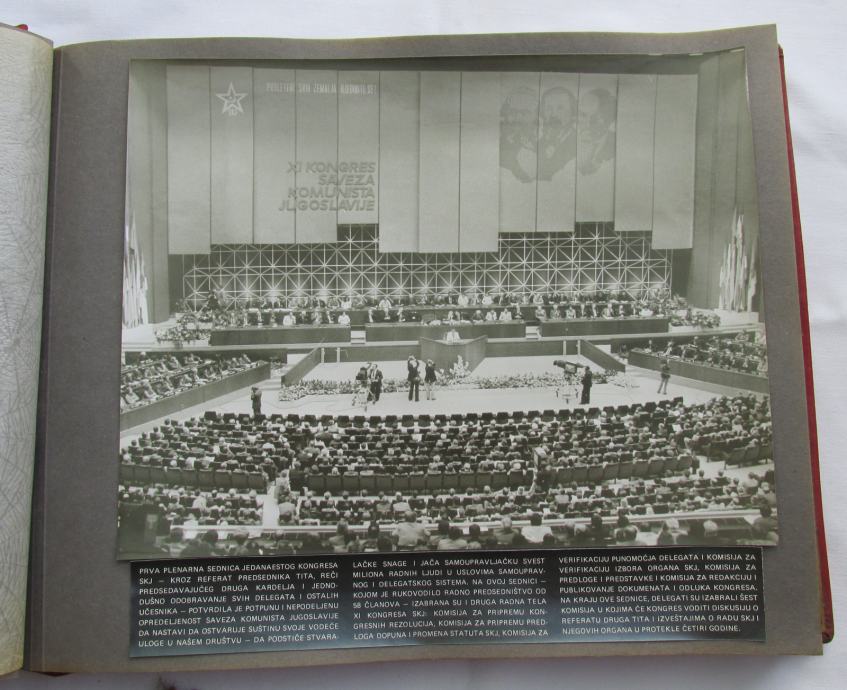 J.B.TITO JUGOSLAVIJA - SKJ KOMUNIZAM XI KONGRES, FOTO ALBUM