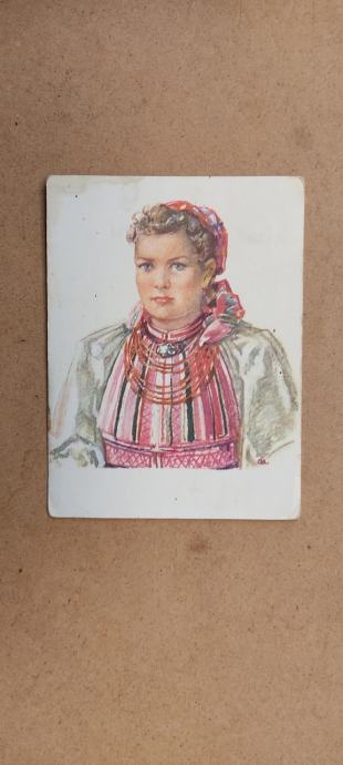 Narodne nošnje - 12 razglednica