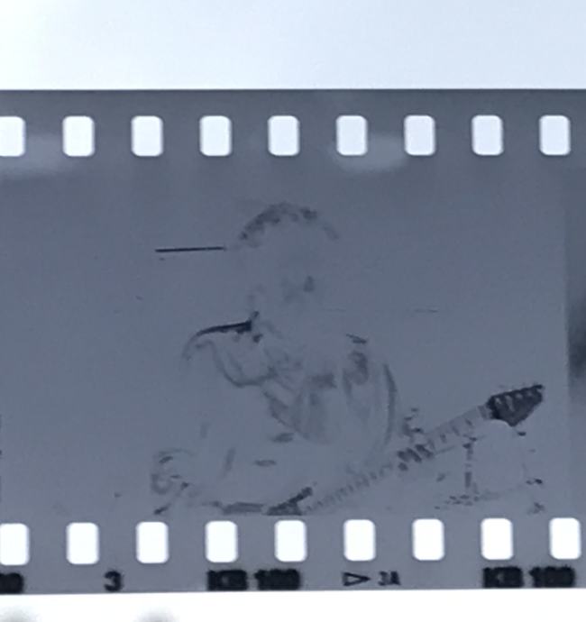 negativ s fotkama iz 1.reda s koncerta Bob Dylan - 7/1996. u Codroipo