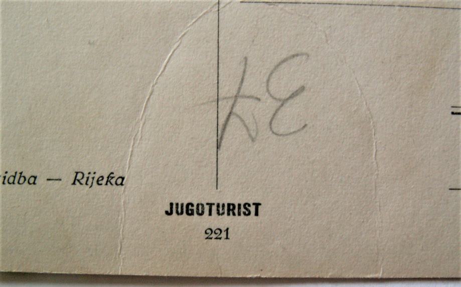 Parobrod PARTIZANKA Jadrolinija Rijeka Jugoturist221 Stara razglednica