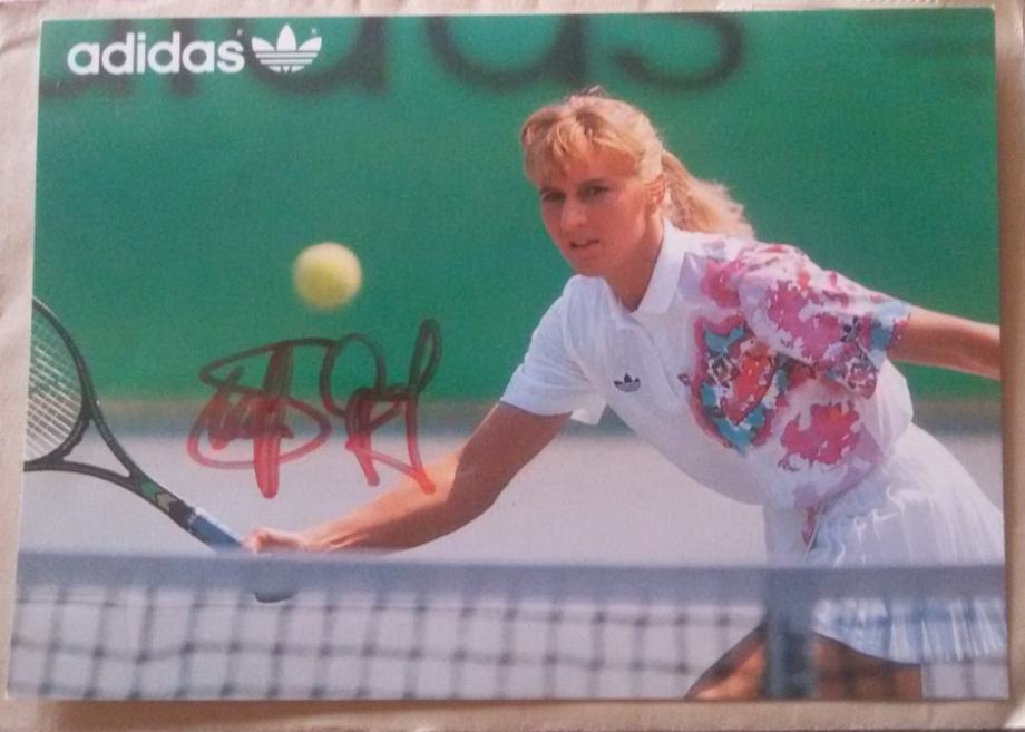 Potpis (autogram), teniska zvijezda Steffi Graf iz 1991. g, original
