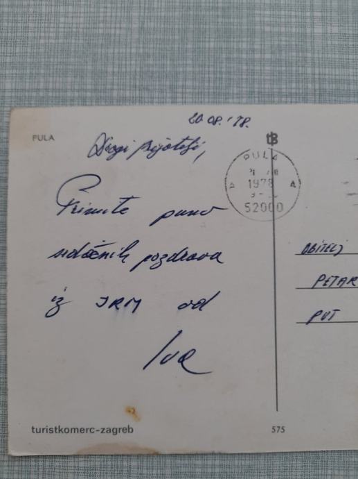 razglednica 1978 pula