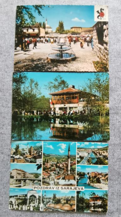 RAZGLEDNICA SARAJEVO 1969. i 1971. godina-LOT OD 3 KOMADA