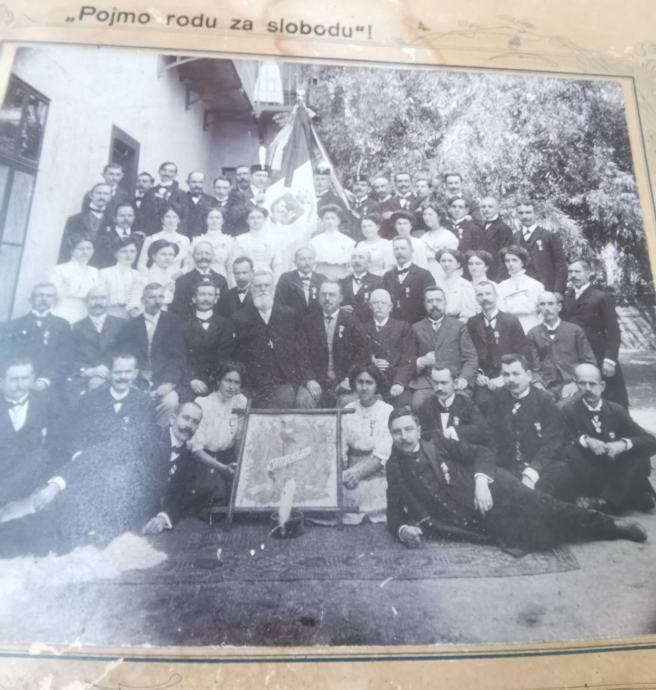STARA FOTOGRAFIJA IZ 1910.-HRV.PJEVAČKO DRUŠTVO RODOLJUB-VIROVITICA