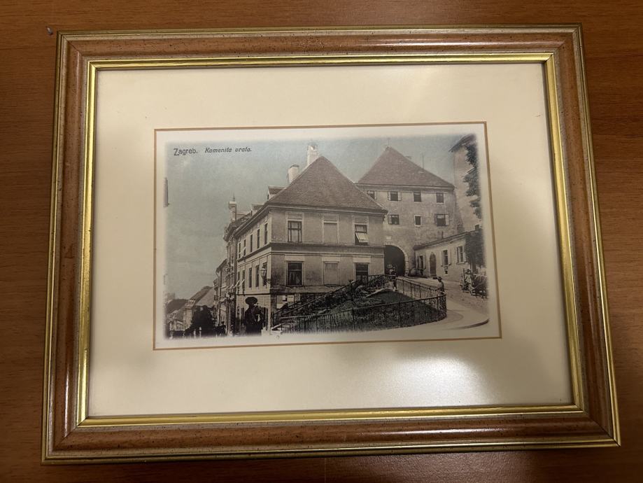 Stare razglednice Zagreba uokvirene