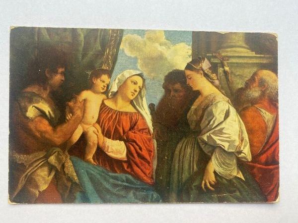 Tiziano Vecellio - Maria mit dem Kind und vier Heiligen