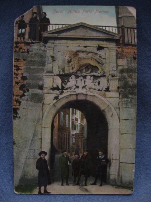 ZARA Antica Porta Marina old postcard 1913.-Dopisnica putovala -VRLIKU