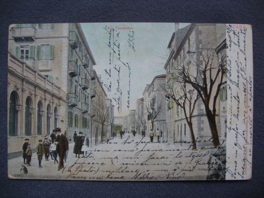 ZARA via Tomaseo ,postcard E.de Schonfeld - dopisnica ZADAR