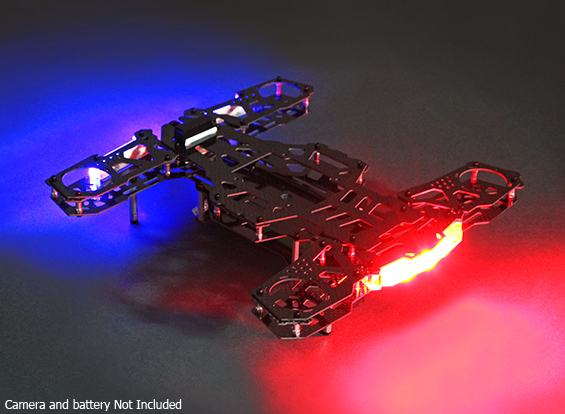 Quanum NEON 250 quadcopter Carbon Frame s LEDicama (KIT)