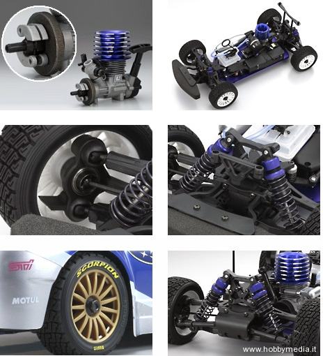 RC nitro Kyosho Subaru impreza wrc DRX 4x4 rallye set 1/8veličina