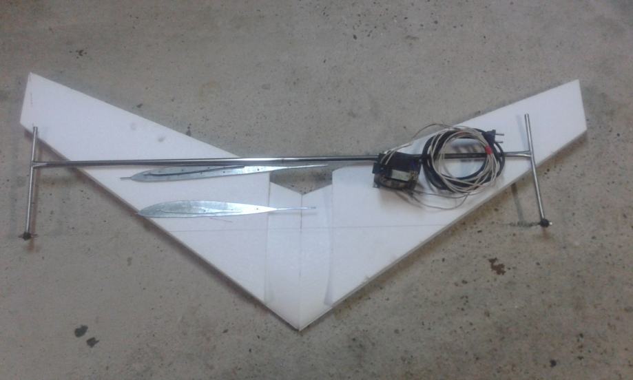 Rc Zagi model 140 kn,set za rezanje krila