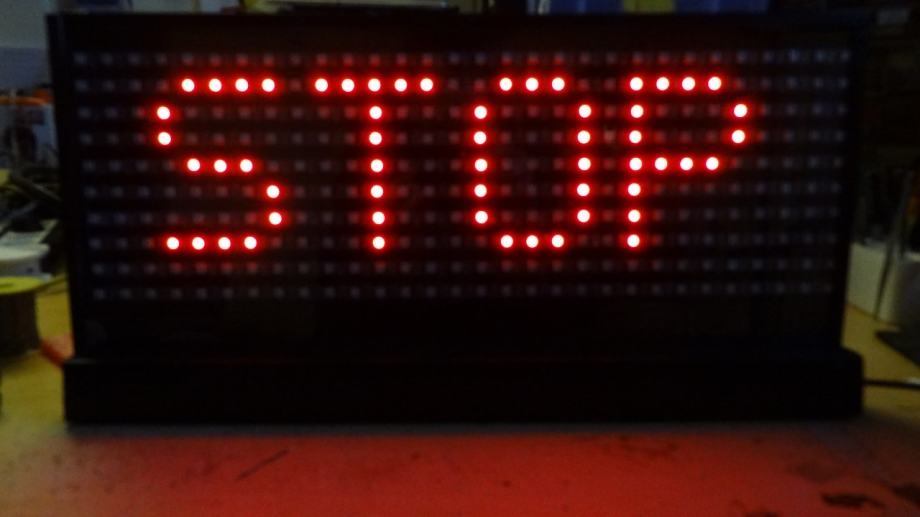 Reklama,displej, LED DISPLAY full COLOR 51x25cm,pokretni text,sat.