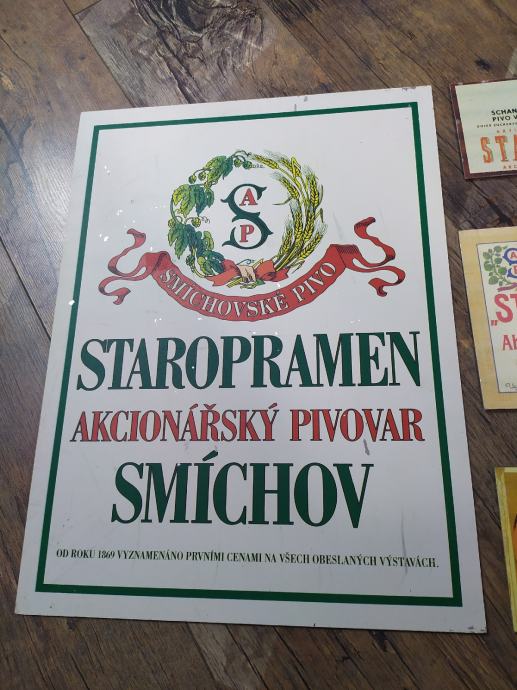 Retro reklama STAROPRAMEN PIVO lot