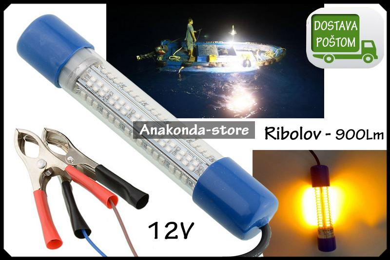 LED Lampa za Lov na Ribu Podvodno Žuto Svjetlo Ribolov Lignjolov Feral