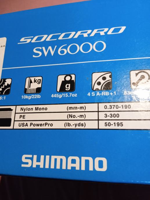 SHIMANO SOCORRO SW 6000