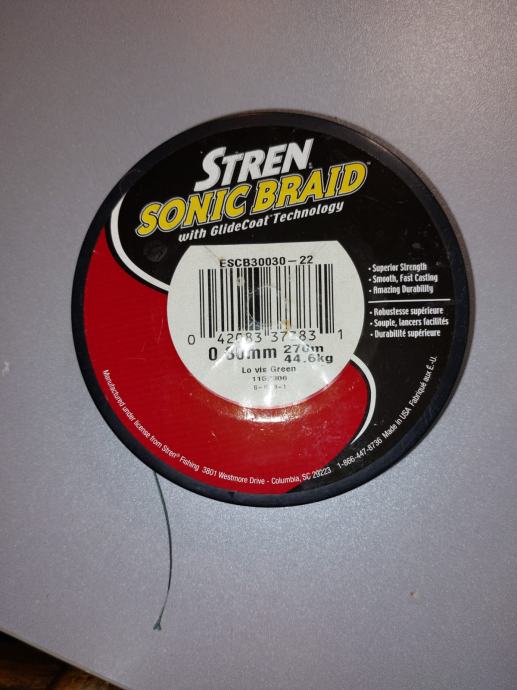 Upredenica BERKLEY STREN SONIC BRAIDED LINE