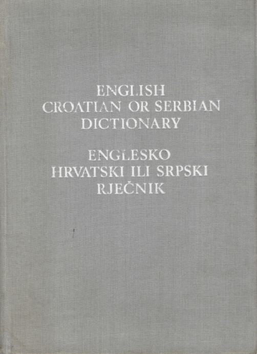 Milan Drvodelić: Englesko - hrvatski ili srpski rječnik
