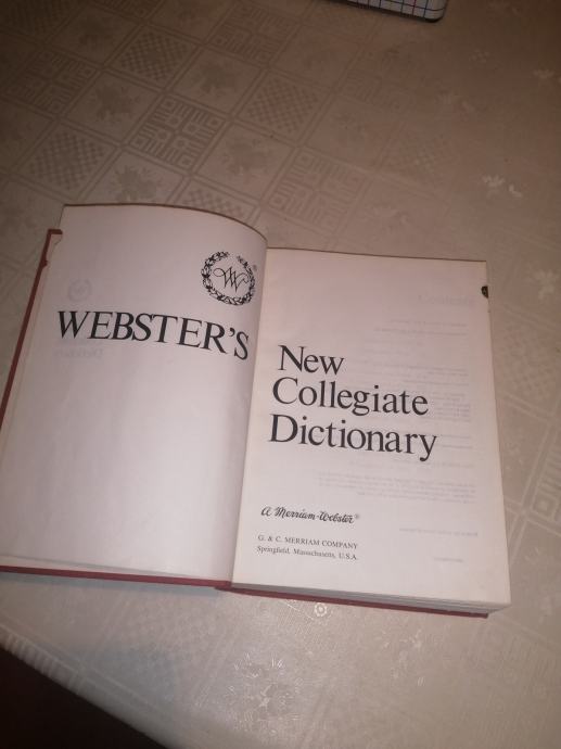 Websters New Collegiate dictionary