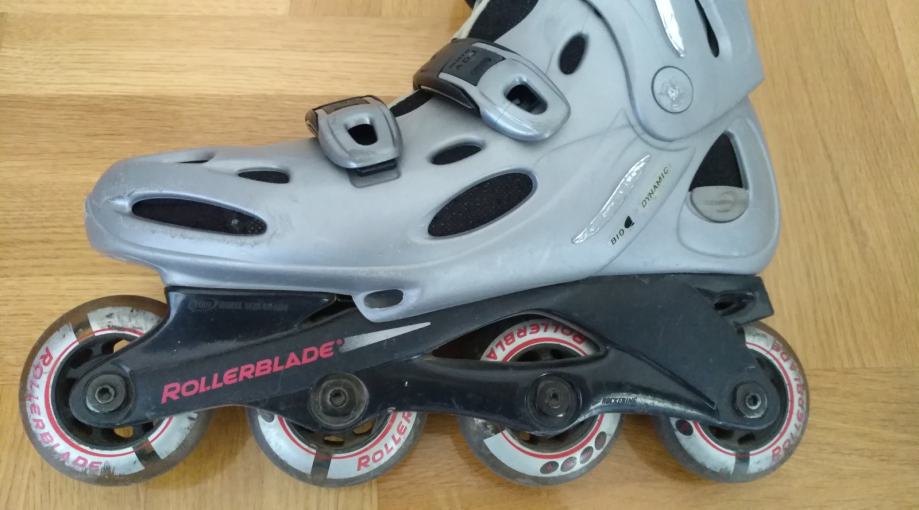 ROLE ROLLERBLADE KLEAR KOLOR, veličina 41, kotači 76mm/80A, srebrne