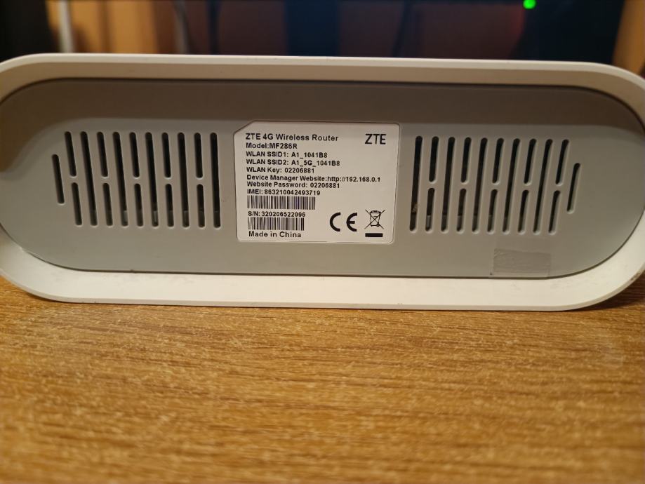 A1 homebox router ZTE MF286R