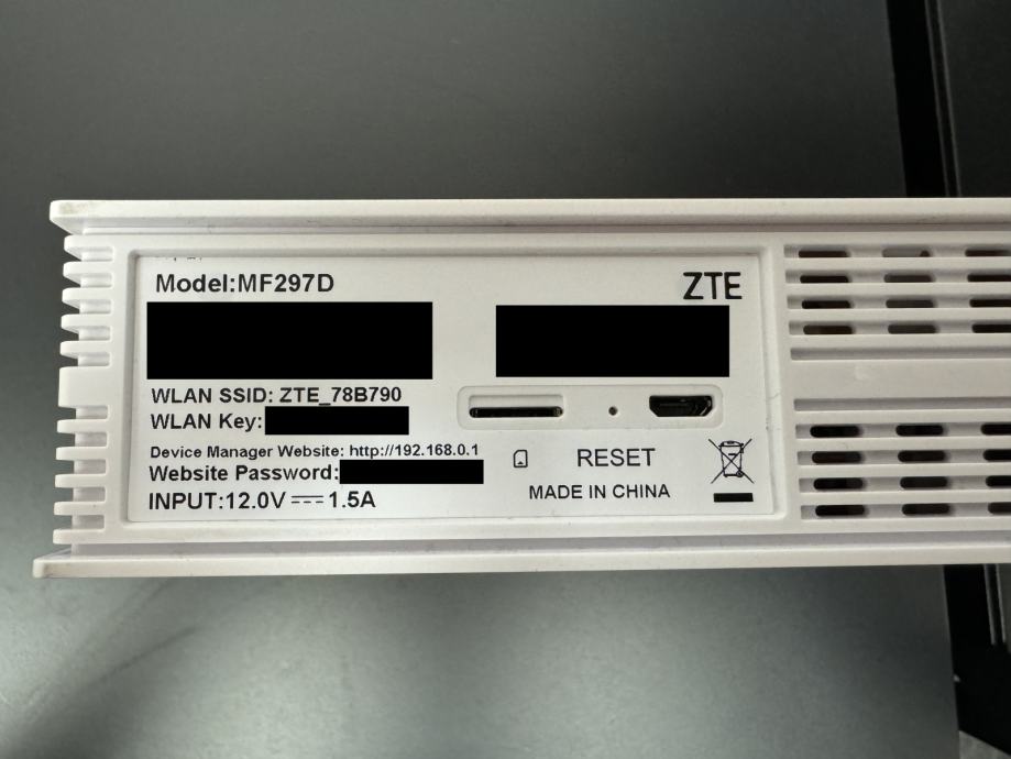A1 Homebox ZTE MF297D LTE/4G router (jamstvo)