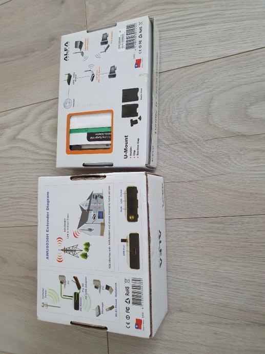 Alfa R36 3G wifi router + Alfa AWUS036NH kartica