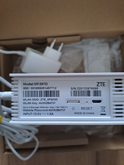 Homebox - Router 4G ZTE MF 297D