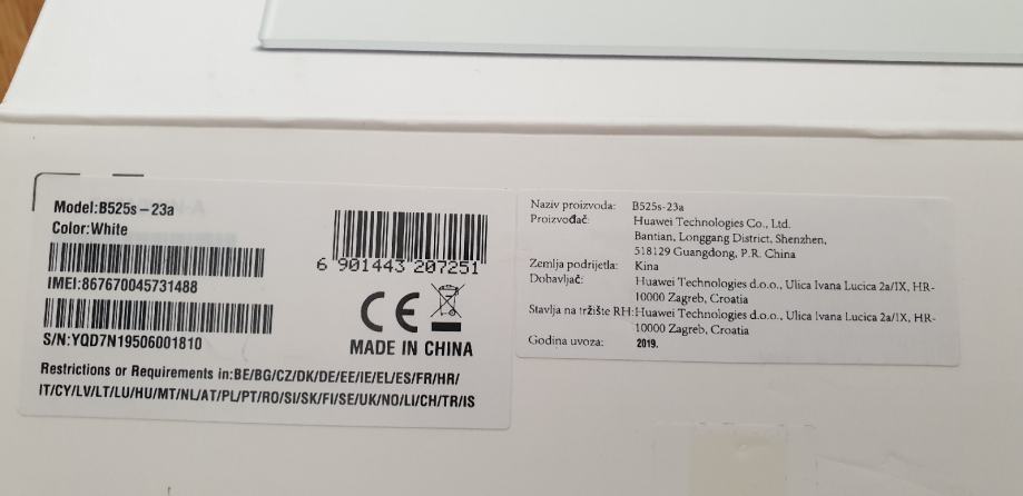 Huawei B525 23a wireless 4g router