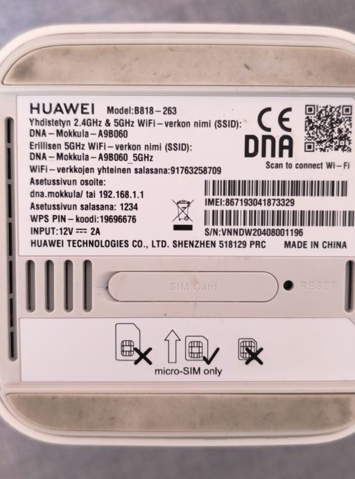 Huawei B818-263 4G Router CAT19 za Sim-kartice, otključan