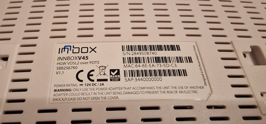 Iskratel Innbox V45 router