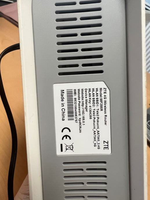 Internet router ZTE MF286 LTE Cat.6, tvornički otključan, iz Tele2
