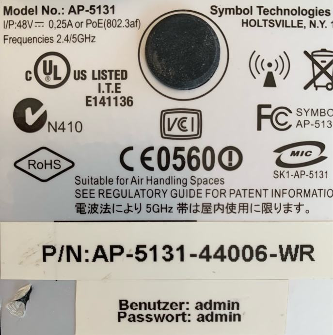 Motorola AP-5131 WiFi Access Point AP-5131-44006-WR