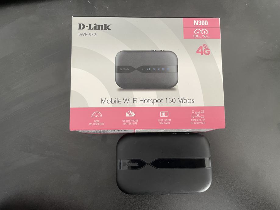 Router D-LINK DWR-932, 4G LTE, SIM- Wireless bezicni 150mbps