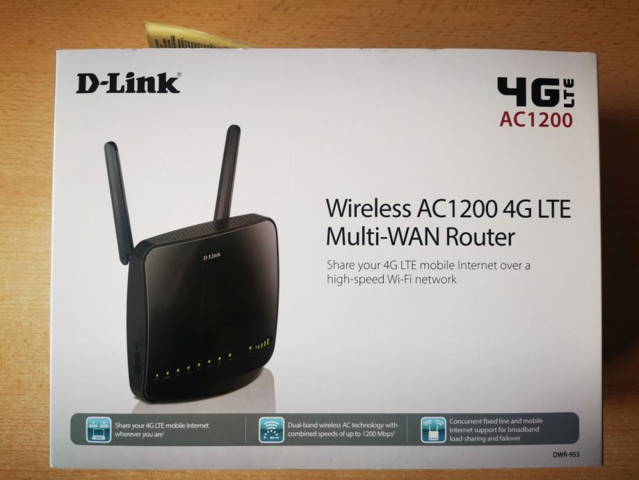 Router Wireless D-LINK AC1200 4G LTE Multi-Wan, DWR-953 - 600kn